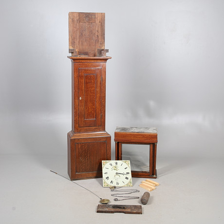 OAK CASED LONGCASE CLOCK - JOHN KINGSCOTE, HAM. Clocks & Watches ...