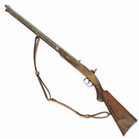 A 19th century slingshot rifle. Weapons & Militaria - Guns & Rifles ...