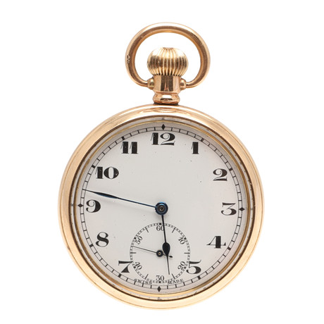 A 9CT GOLD OPEN FACED POCKET WATCH. Clocks & Watches - Pocket & Stop ...