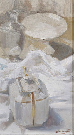 ANA MARIA MASSOT. STILLEBEN. OLJA PÅ DUK. Konst - Måleri - Auctionet