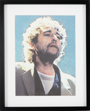 PETER KJELLERÅS. (1947-). Bob Dylan, Cirkus Stockholm 1991, numrerad 23 ...