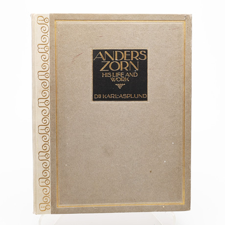 Anders zorn, (1860-1920). KARL ASPLUND RIKT ILLUSTRERADE S BOK UTGIVEN ...