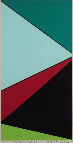 OLLE BAERTLING. SERIGRAPHY, “REH”, SIGNED, NUMBERED 295/300 AND DATED ...
