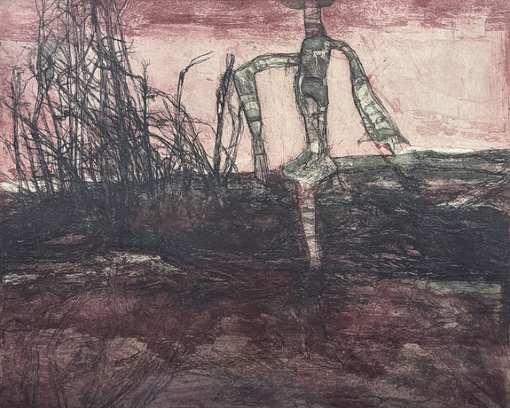 LITHOGRAPH IN COLOUR, “Vid buskage”, signed, numbered, dated-73. Art ...
