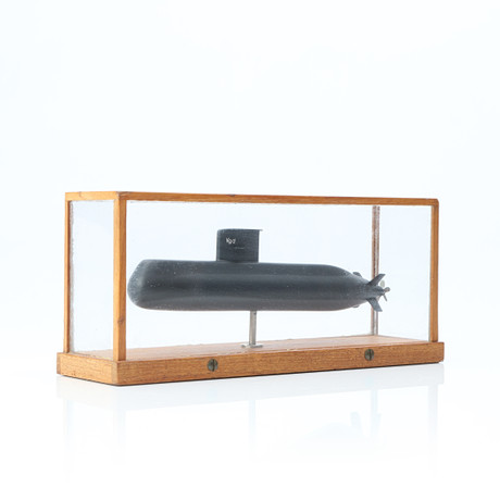 ATTRIBUTED TO HANS ELLERSTRÖM. Model of the submarine Näcken. In ...