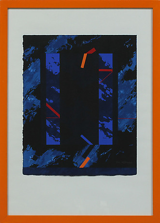 NILS KÖLARE. Composition, lithography, signed and numbered 21/135. Art ...