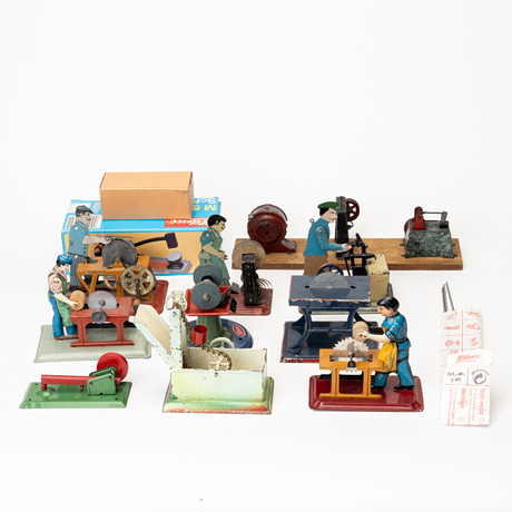 STEAM ENGINE ACCESSORIES Antriebsmodelle, 9 pcs, incl. DOLL, Wilesco ...