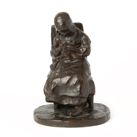RUTH MILLES. Sculpture, “Dilitiga Kajsa”, bronze, master stamped Herman ...