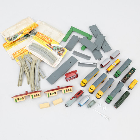 LONE STAR 7 locomotives, 7 wagons, accessories and empty packs, track N ...