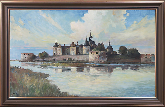 L ROS. OIL on canvas, Kalmar Castle, circa 1940. Art - Paintings ...
