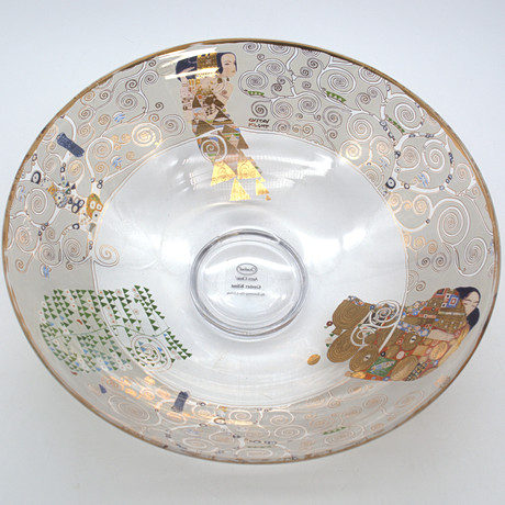 GÖBEL, LARGE GLASS BOWL, AFTER GUSTAV KLIMT THE EXPECTATION, THE ...