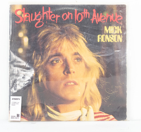 LP record, autographed by Mick Ronson. Collectables - Music memorabilia ...