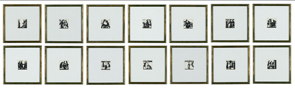 ERIC GILL. KORSETS VÄG. Konst - Måleri - Auctionet