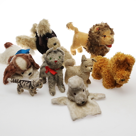 STUFFED ANIMAL, 8 parts, 1900s. Toys - Auctionet
