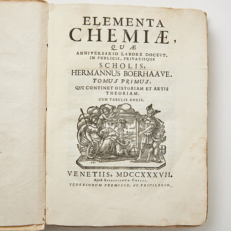 BOERHAAVE'S ELEMENTA CHEMIAE 1737 in 2 volúmenes. Books, Maps ...