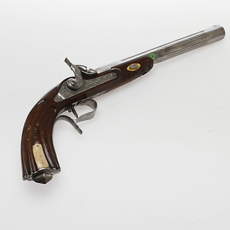 BLOCK PISTOL, early 1800s. Weapons & Militaria - Guns & Rifles - Auctionet