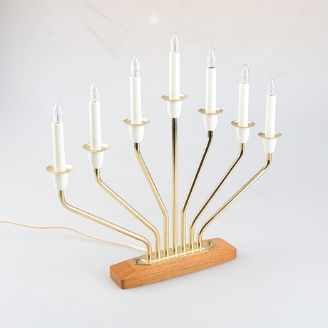 A teak adventsljusstake, “Jul 855", Sweden 1960's. Lighting & Lamps ...