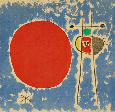 JOAN MIRÓ. After, composition, 1948, lithograph in colours. Art ...