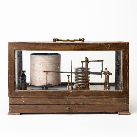 A barograph in a stand, Sestrel, first half of the 20th century ...