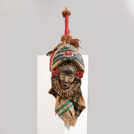 A DAN HEADDRESS, IVORY COAST/COTE D'IVOIRE. Ethnographica - African ...