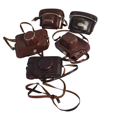 Set of five leather camera covers. Photo, Cameras & Lenses - Cameras ...