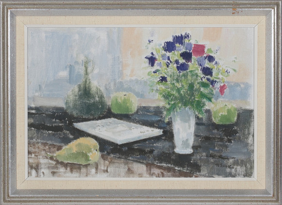 RAGNAR FALK. Still life, oil on panel, signed. Art - Paintings - Auctionet