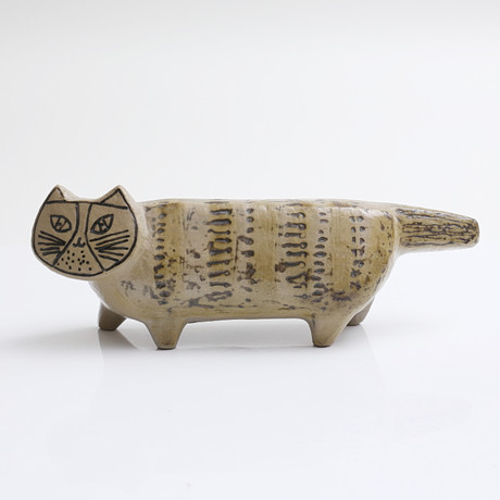 LISA LARSON. Figurine, cat, from the series “Stora Zoo”, stoneware ...