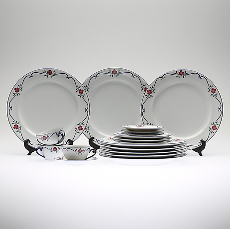TABLEWARE PARTS, 19 parts, porcelain, "Sundborn", Pia Rönndahl for ...