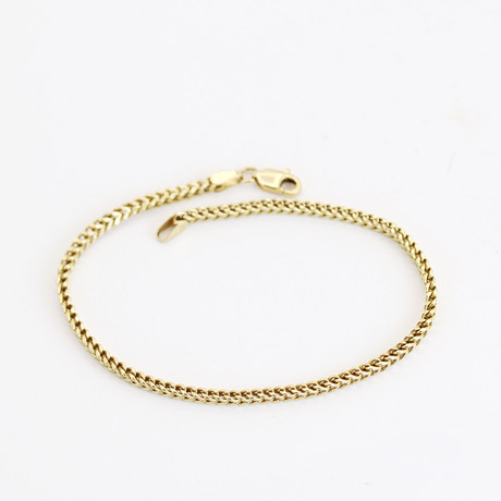 18CT GOLD FOX CHAIN BRACELET. Jewellery & Gemstones - Bracelets - Auctionet
