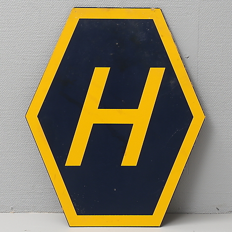 SIGN, right-hand traffic, masonite, 1967. Art - Other - Auctionet