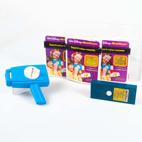 WALT DISNEY MOVIE VIEWER with Super 8 movie, 4 movies, circa 1970s ...