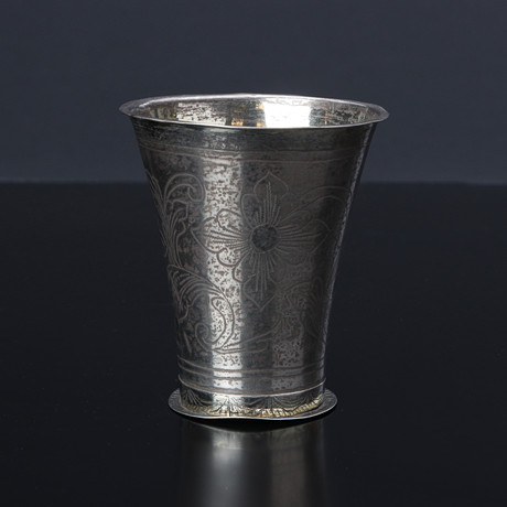 JOHAN BERGGREN. GOBLET. It's silver. Kristianstad, 1776. Weight about ...