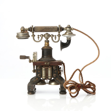 TABLE PHONE. Painted and nickel-plated metal. LM Ericsson, “Taxen ...