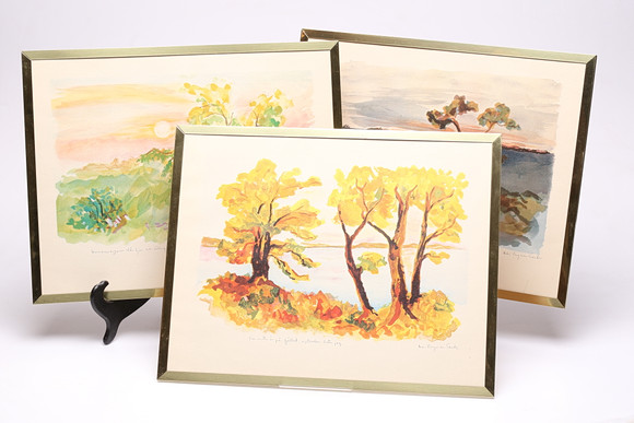 AFTER ASTRI BERGMAN-TAUBE. prints, 3 pcs, signed in the print. Art ...