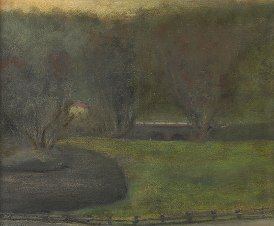 ÅKE KLINGBERG. Landscape, oil on panel, signed. Art - Paintings - Auctionet