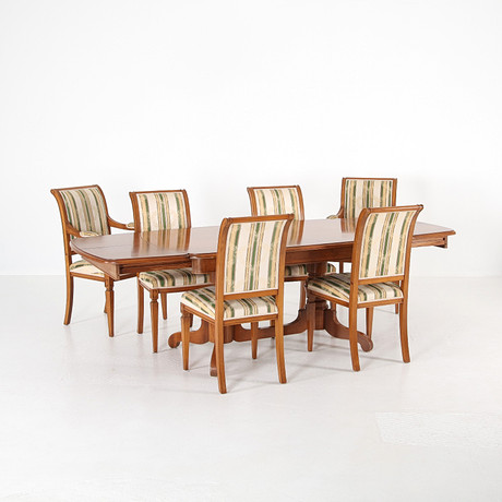 DINING TABLE WITH INSERTS AND CHAIRS. Italy. Furniture - Dining room ...