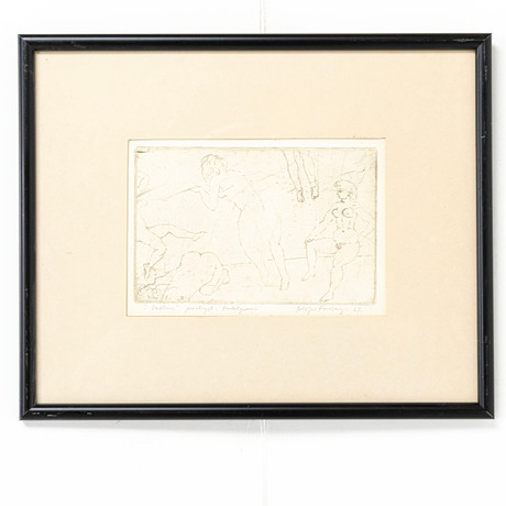 BIRGER FORSBERG, Etsaus, signeerattu ja päivätty -64. Taide - Grafiikka ...