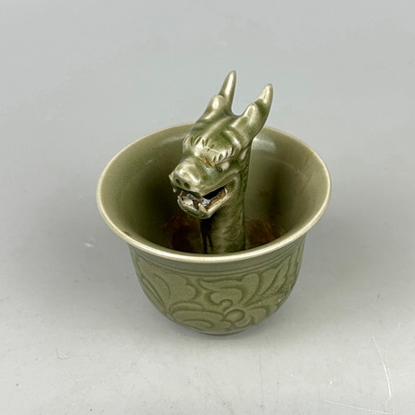 CELADON GLAZED PORCELAIN TEA BOWL. Asiatica - Ceramics & Porcelain ...