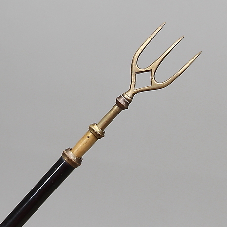 TELESCOPIC FORK, possibly back scratcher, early 20th century ...
