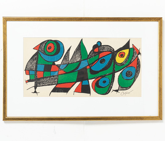 JOAN MIRÓ. Lithograph in colours, signed. Art - Engravings & Prints ...