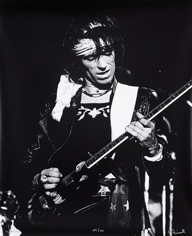 ED FINNELL (USA/SCHWEDEN, GEBOREN 1956). Keith Richards, Rolling Stones ...