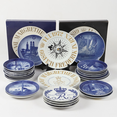 SAMLARTALLRIKAR, 27 stycken, porslin, Royal Copenhagen/Bing & Gröndahl ...