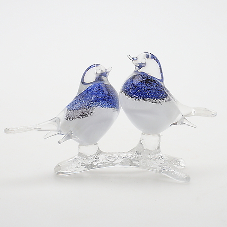 FIGURIN, glas, Germano Padoan, Gränna glasbruk, signerad, 1900-talets ...