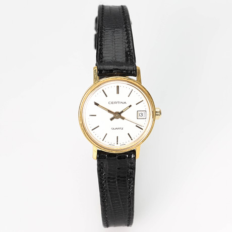 WRISTWATCH, 18 k gold, Certina, 22mm, quartz, original case, year 1988 ...