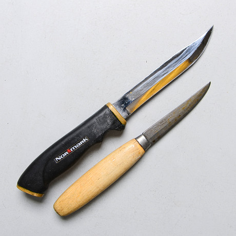Two Frosts Mora and Normark knives, second part of the 20th century ...