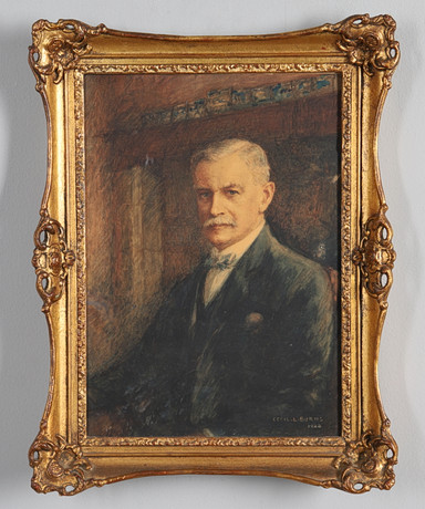 CECIL LAWRENCE BURNS (1863-1929). PORTRAIT OF SIR THOMAS BENNETT. Art ...