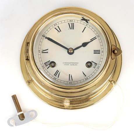 A 20th century ship watch from Chronometerwerke Wempe Hamburg ...