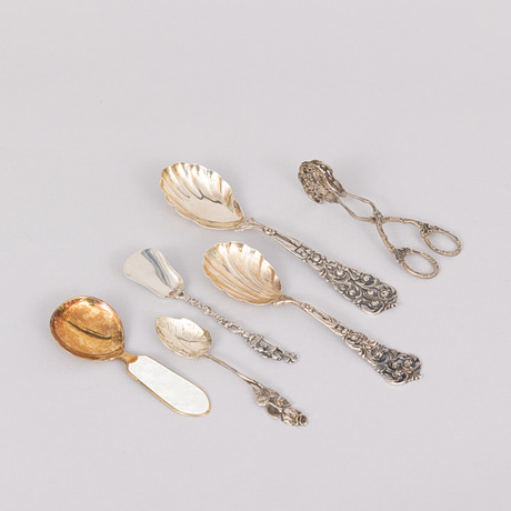 A set of six silver objects, 20th century. Silver & Metals - Silver ...