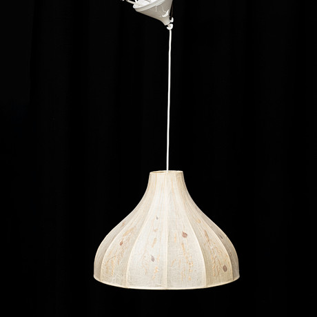BIRGITTA SORBON MALMSTEN. Ceiling lamp, “Skjolen”, Japanese paper with ...