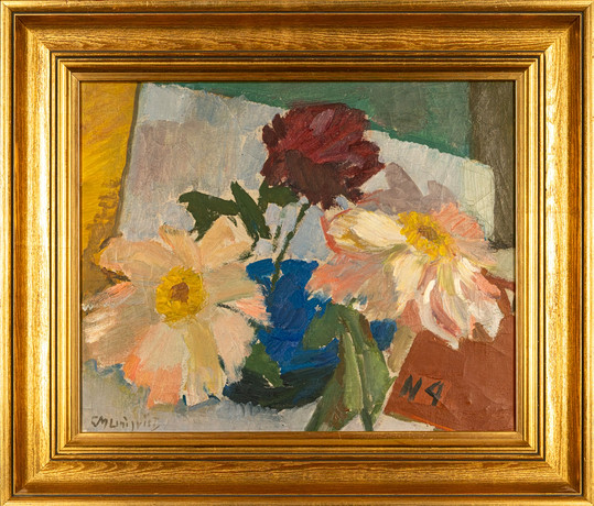 CARL MAGNUS LINDQVIST. Oil on canvas, Still life, Signed. Art ...